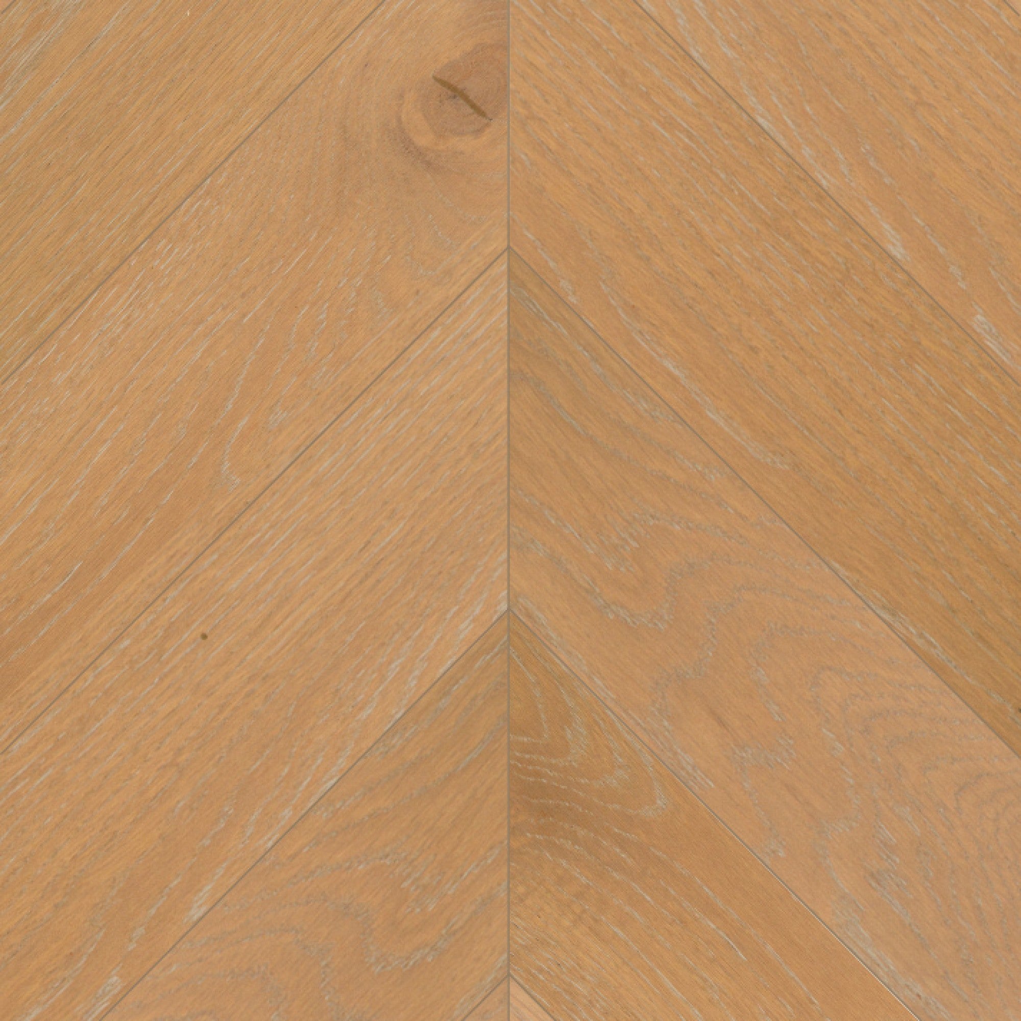 Vintage Northern Solid Sawn White Oak Orion Wirebrushed Chevron 5" x 2